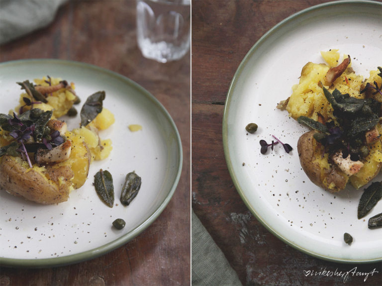 smashed potatoes mit frittiertem salbei